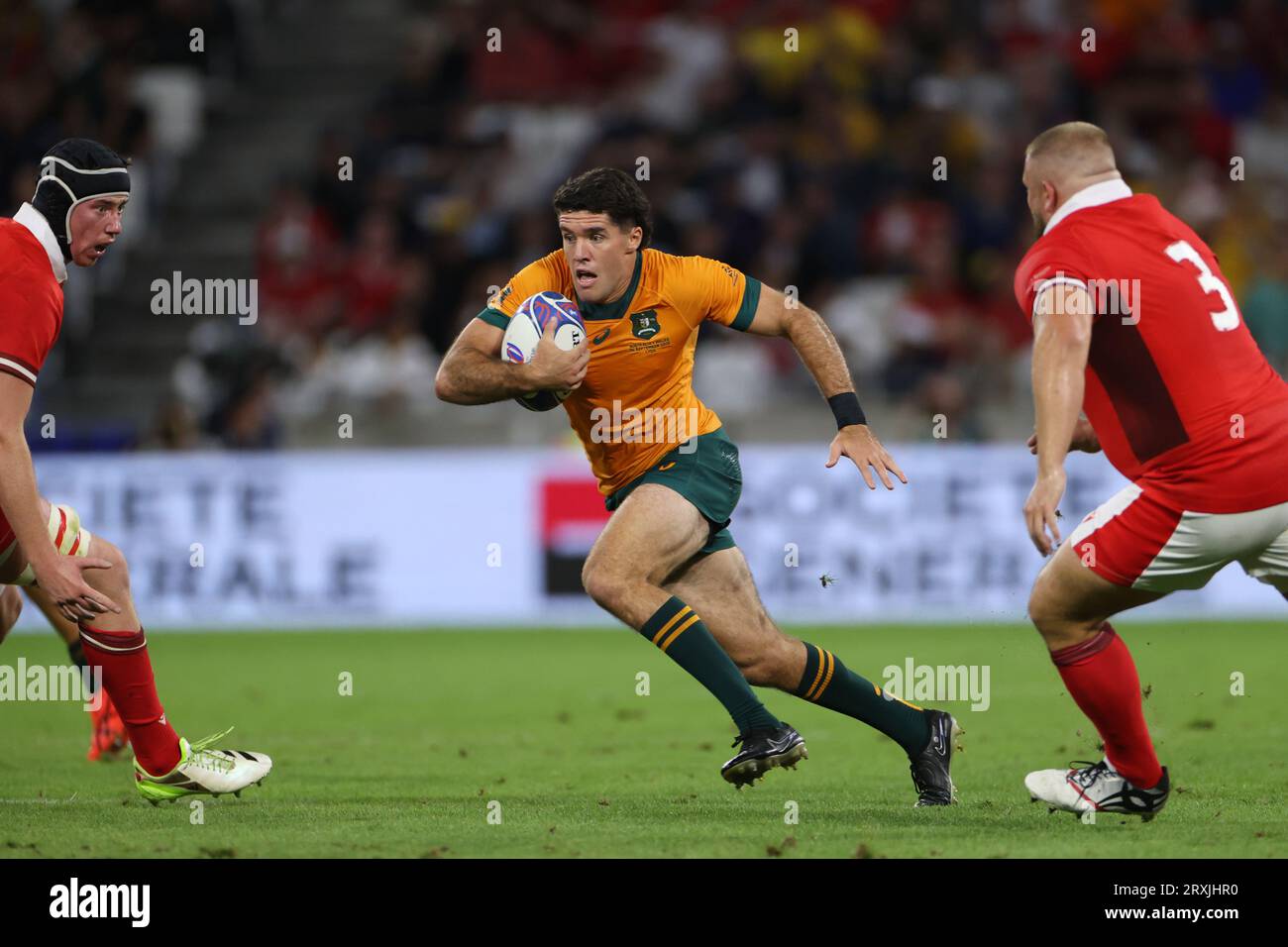 Lyon, France, Sunday. 24th Sep, 2023. Australia's Ben Donaldson during ...