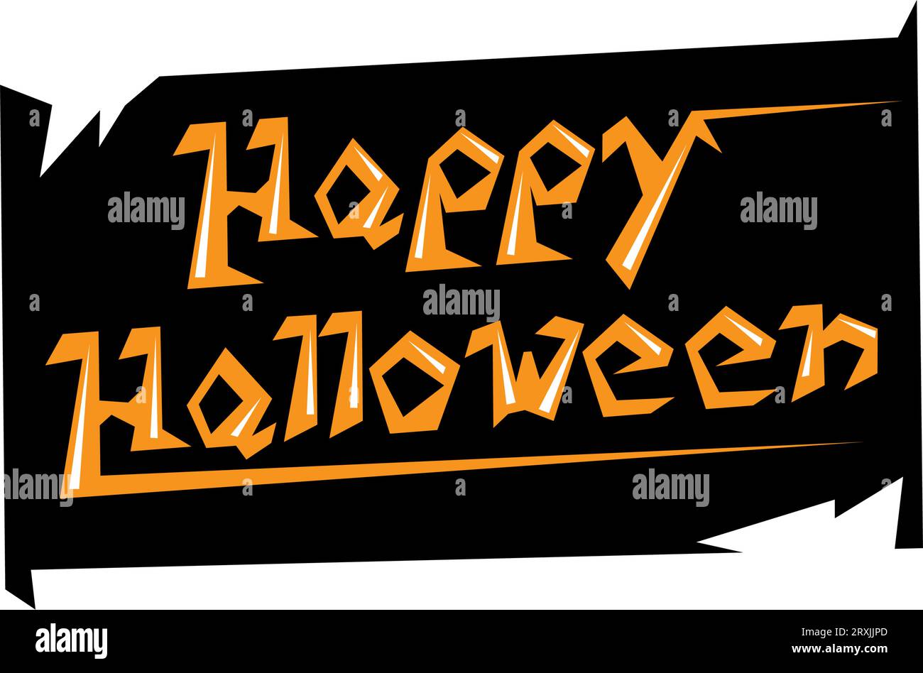 halloween lettering illustration Stock Vector Image & Art - Alamy
