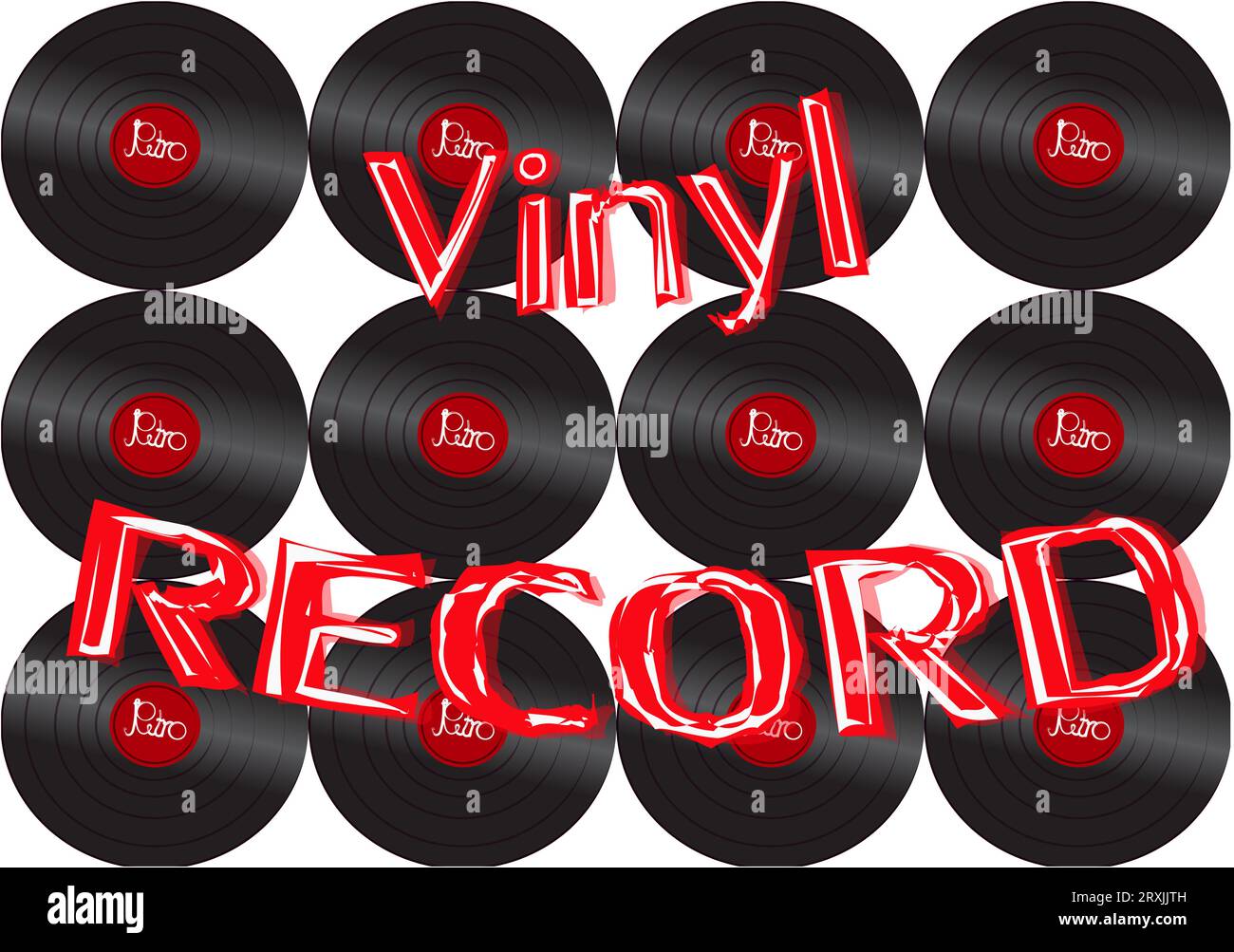 Musical audio is an old vintage retro hipster antique vinyl record and ...