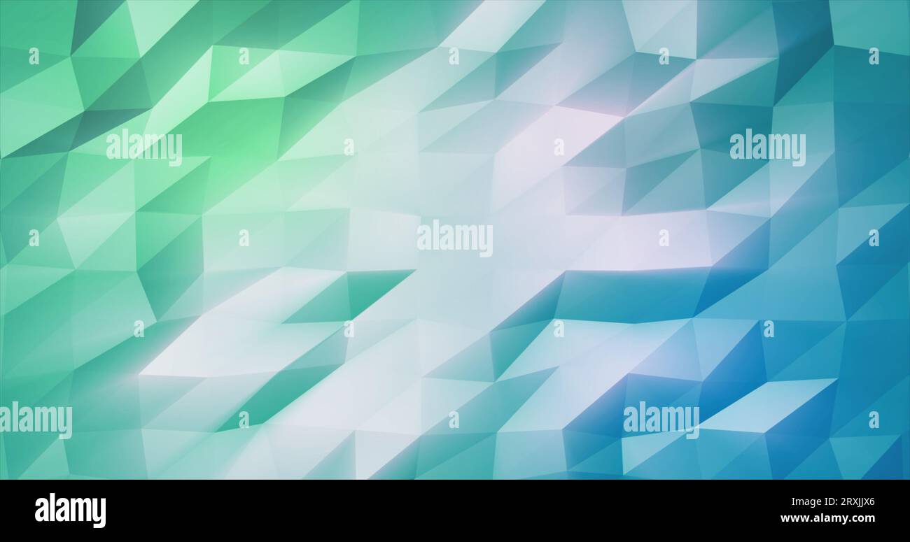 Abstract moving triangles green low poly digital futuristic. Abstract ...