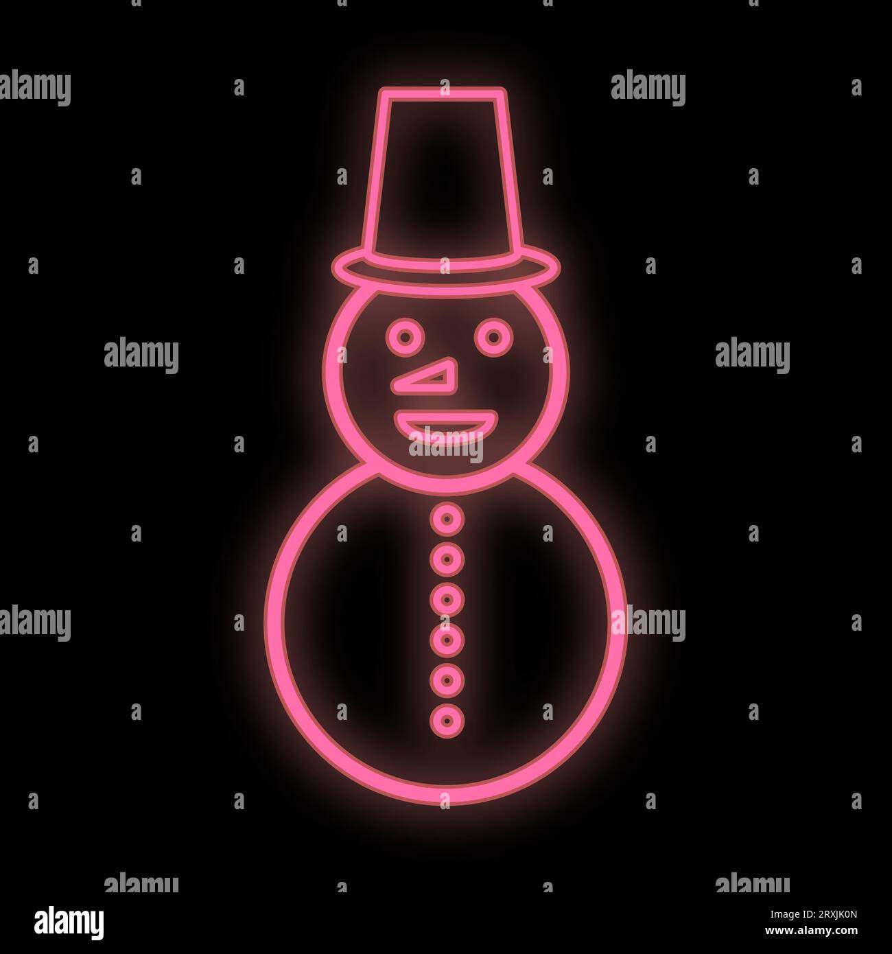 Snowman illumination Stock Vector Images - Alamy