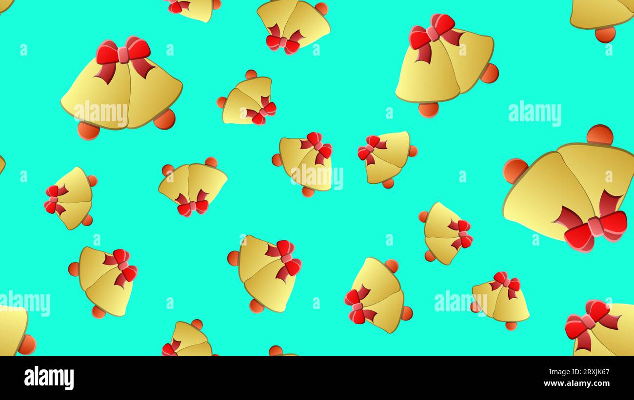 Vector Hand Drawn Bell Seamless Pattern Stock Vector Image & Art - Alamy