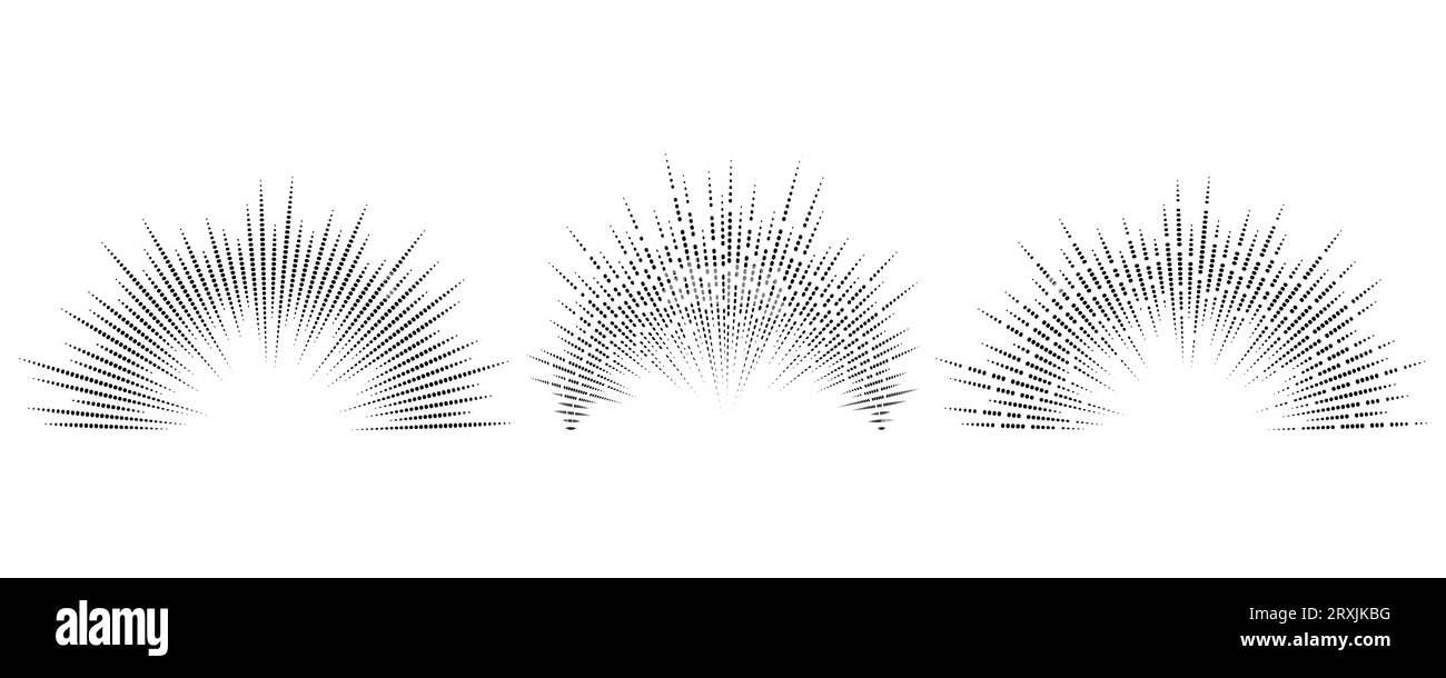 Semicircle sound wave. Audio music equalizer. Round circular icons set ...
