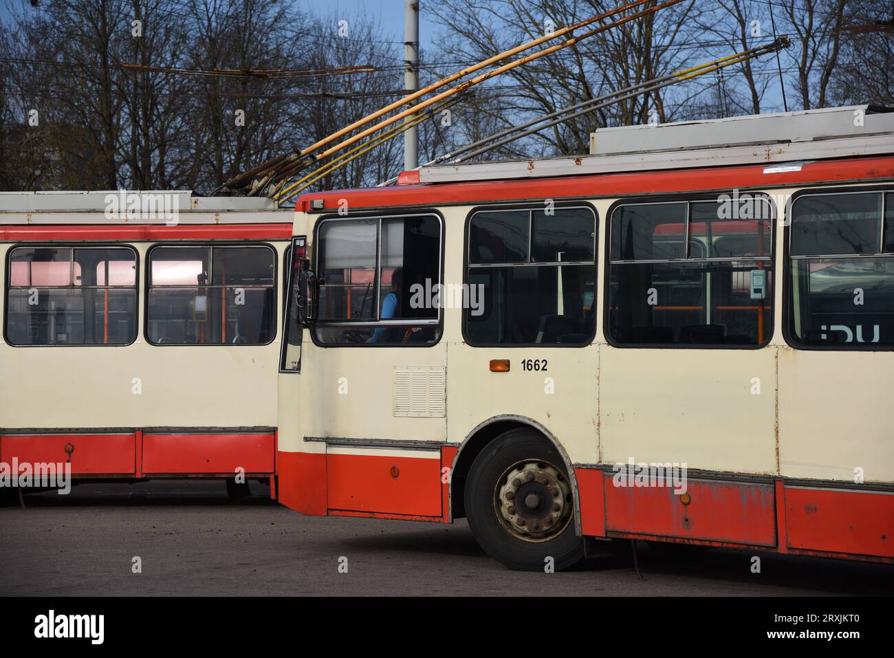 Skoda 14Tr trolleybus Stock Photo - Alamy
