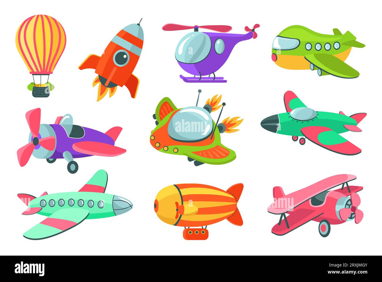 Air transport cartoon hi-res stock photography and images - Alamy