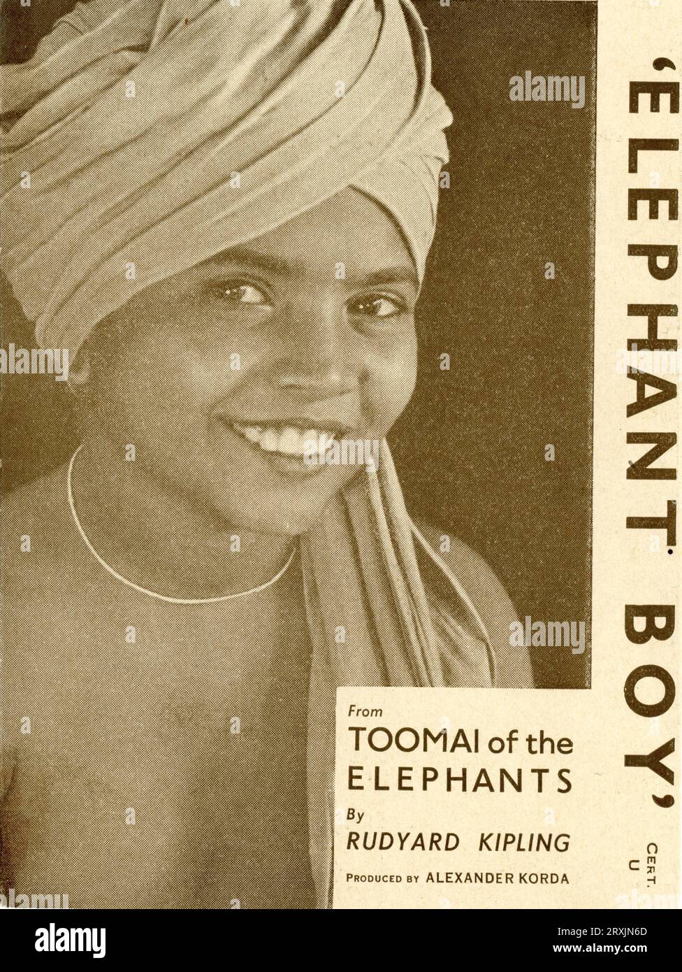 SABU in ELEPHANT BOY 1937 directors ROBERT J. FLAHERTY and ZOLTAN KORDA ...
