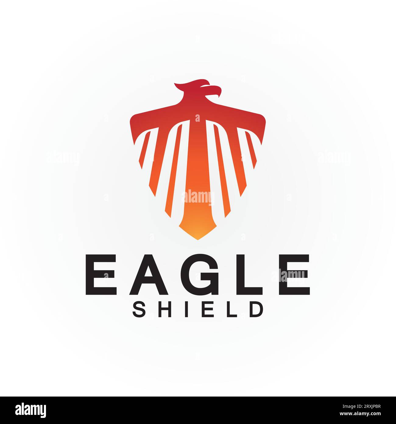 Eagle shield logo design, hawk head vector emblem logo element, bird ...