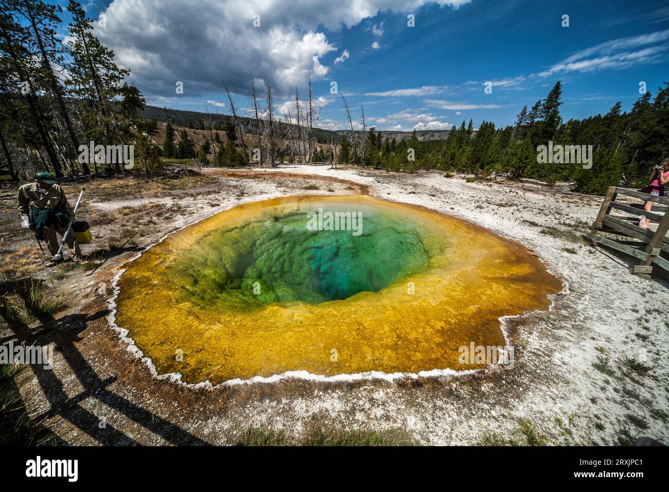 The beautiful Morning Glory Pool is still a wonderful sight, but not at ...