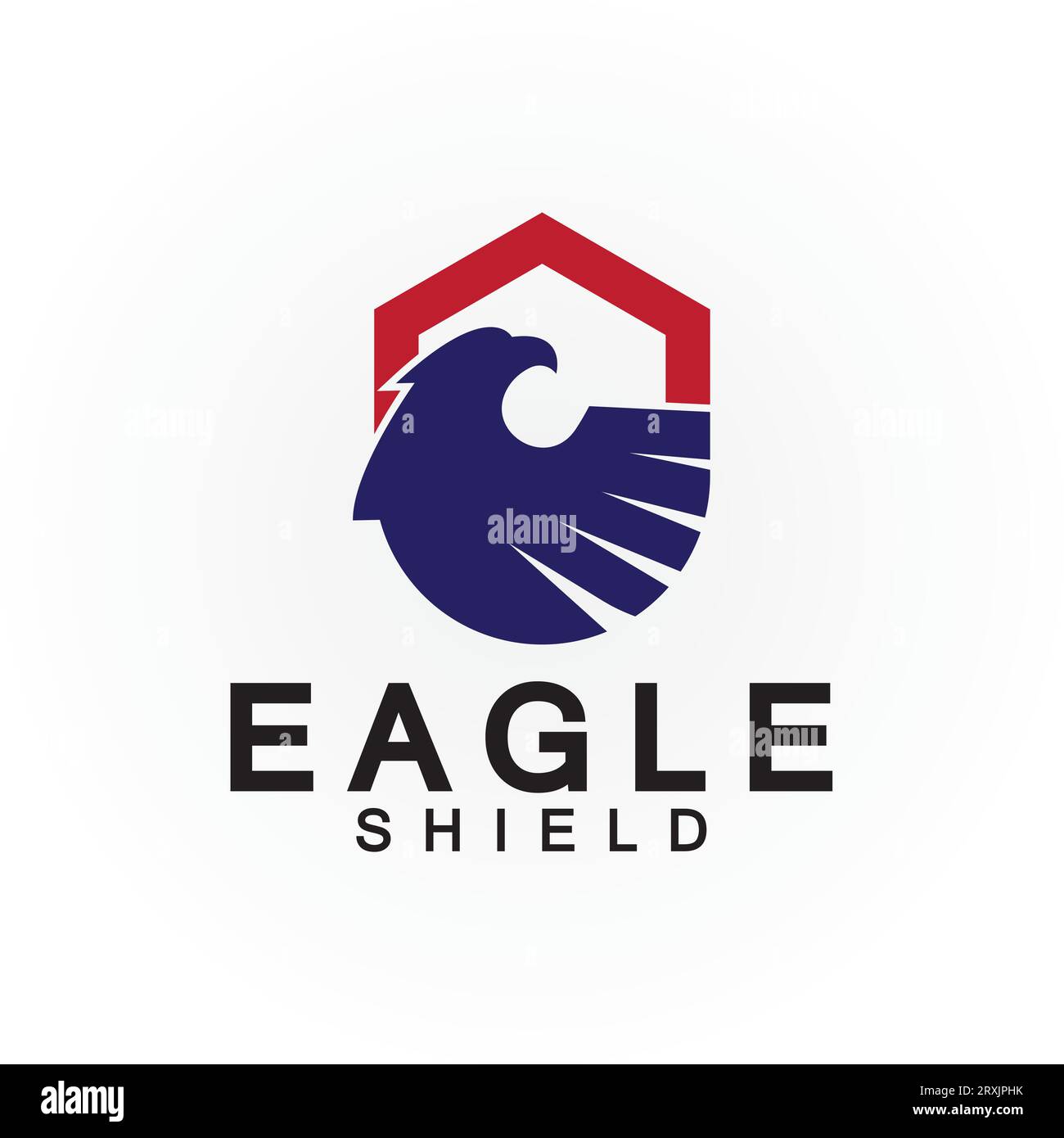 Eagle shield logo design, hawk head vector emblem logo element, bird ...