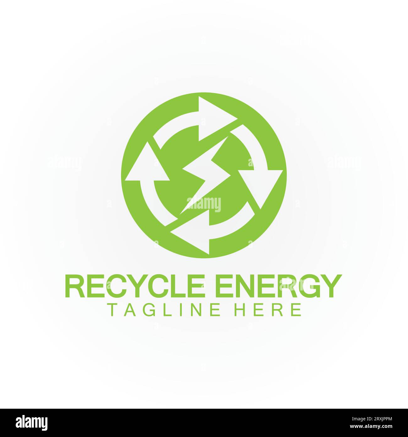 Recycle Energy Recycle Power Logo vector illustration icon design Stock ...