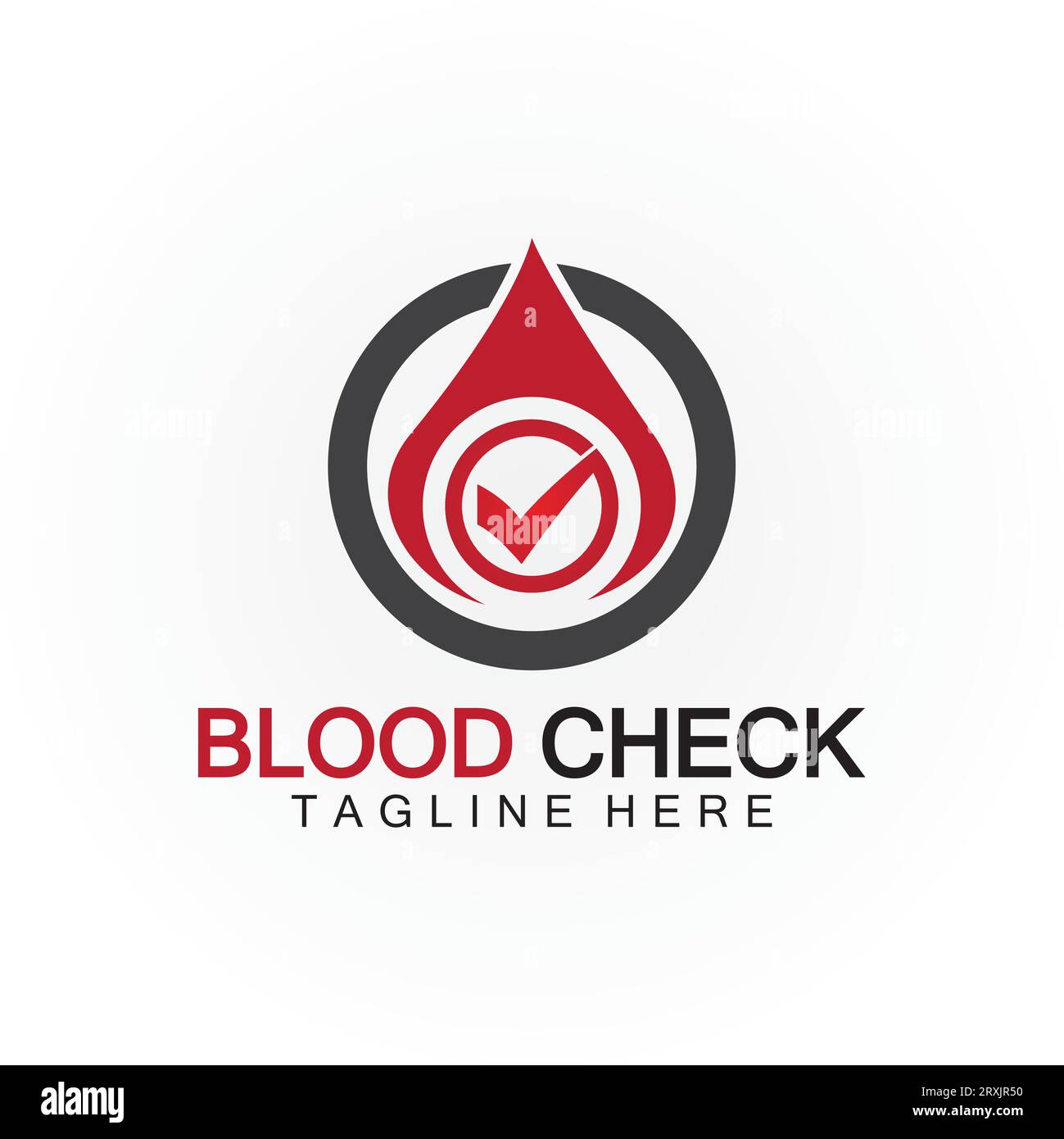 Blood drop check logo icon vector design template Stock Vector Image ...