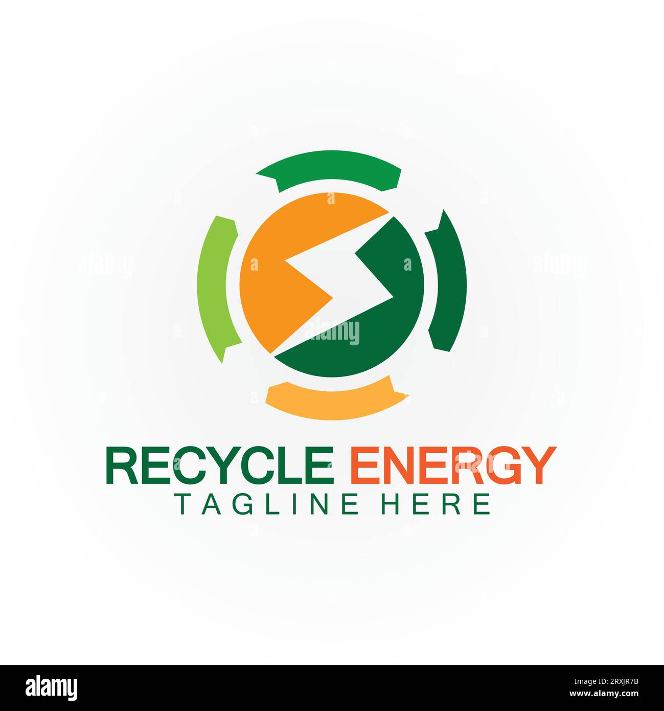 Recycle Energy Recycle Power Logo vector illustration icon design Stock ...