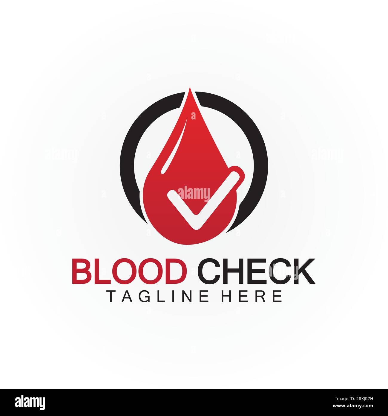 Blood drop check logo icon vector design template Stock Vector Image ...