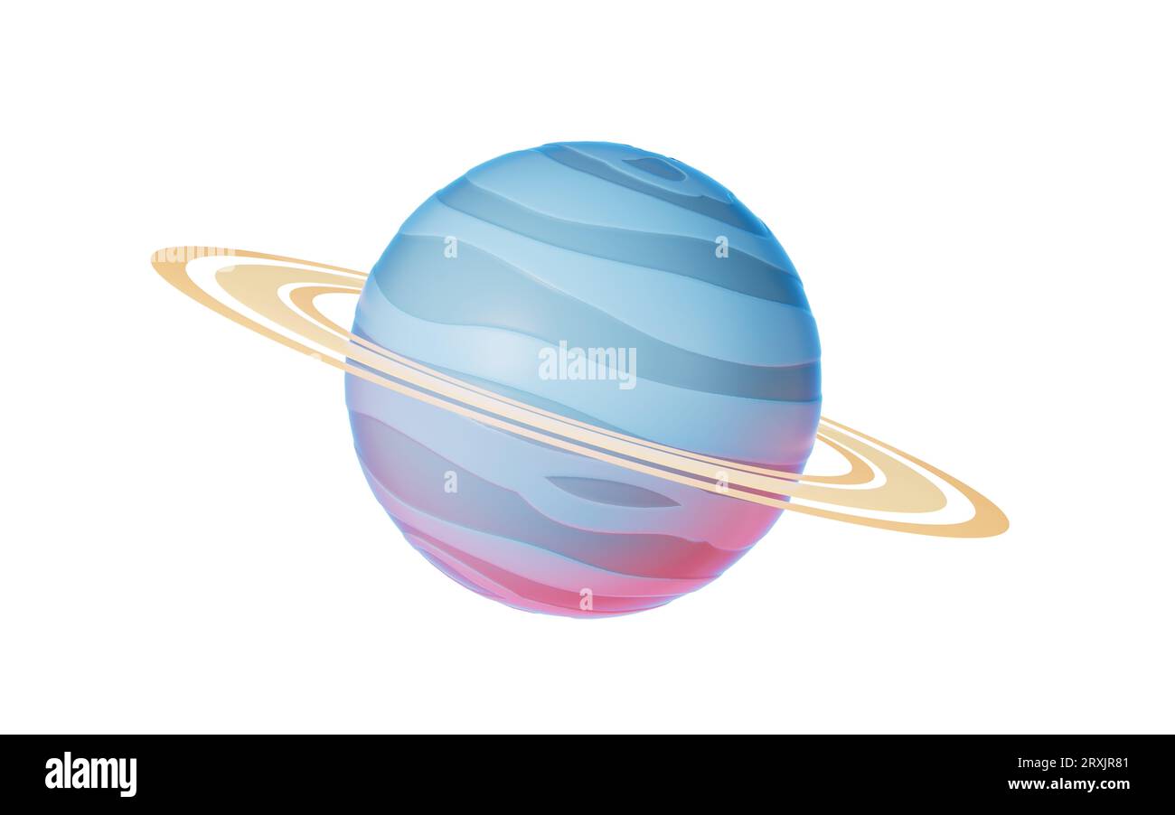 Planet with cartoon style, 3d rendering. Digital drawing Stock Photo ...