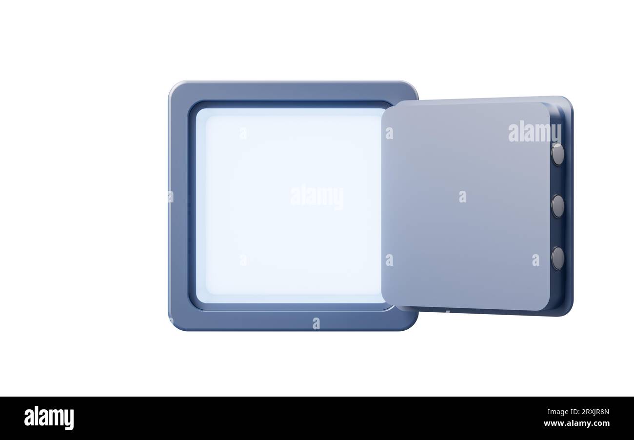 Safe box with cartoon style, 3d rendering. Digital drawing Stock Photo ...