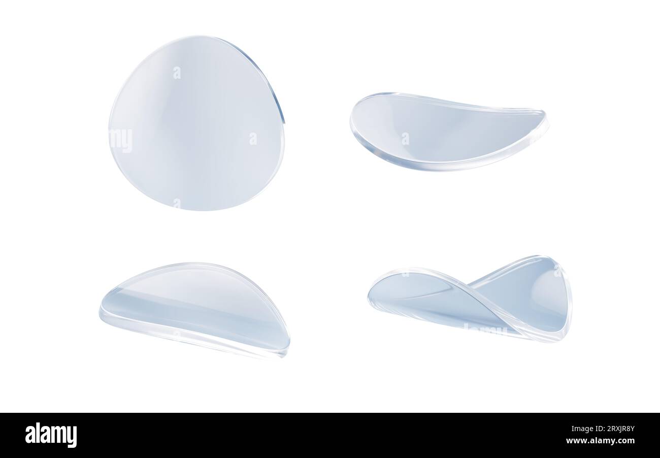 Round glass geometry, 3d rendering. Digital drawing Stock Photo - Alamy