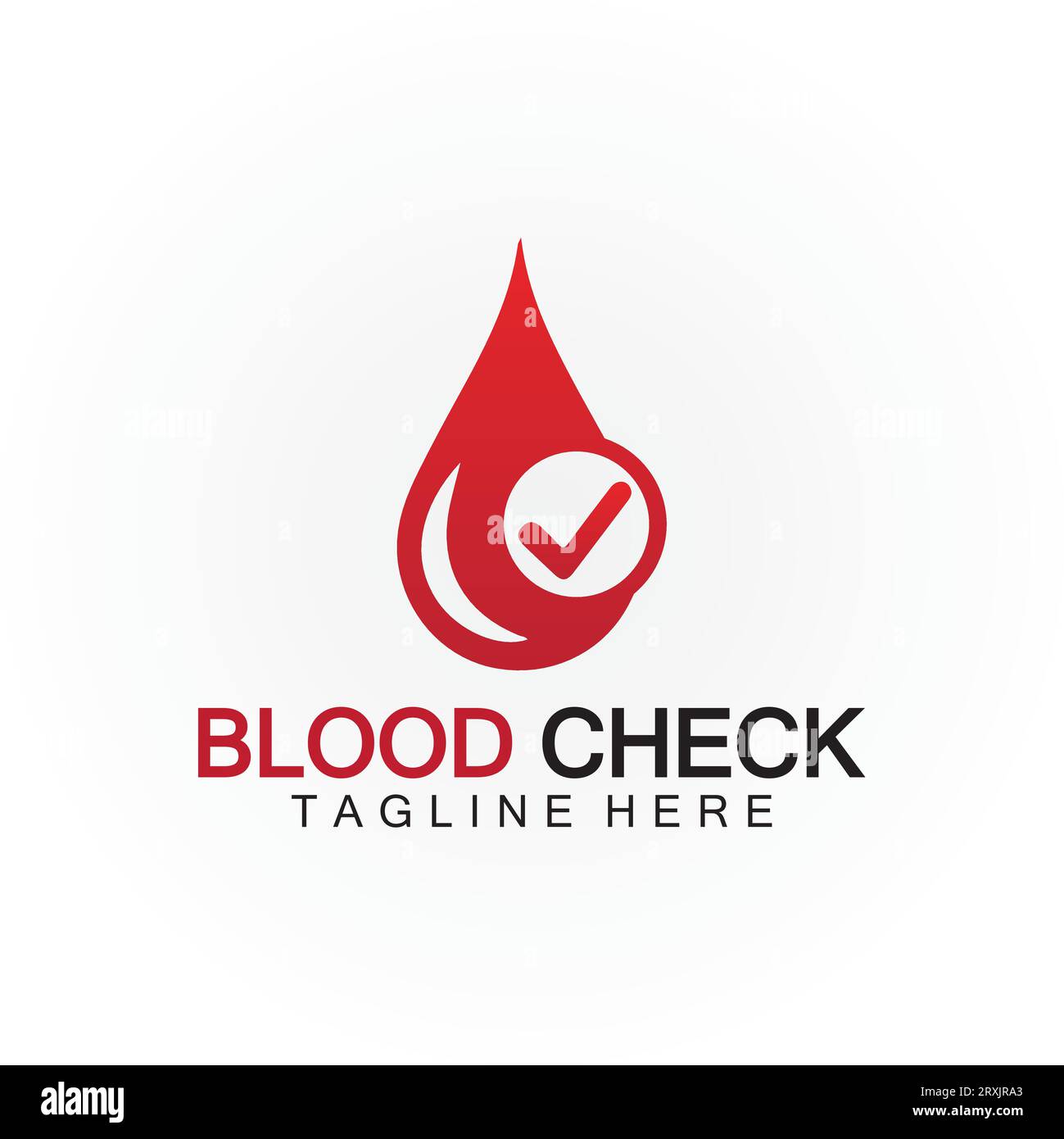 Blood drop check logo icon vector design template Stock Vector Image ...
