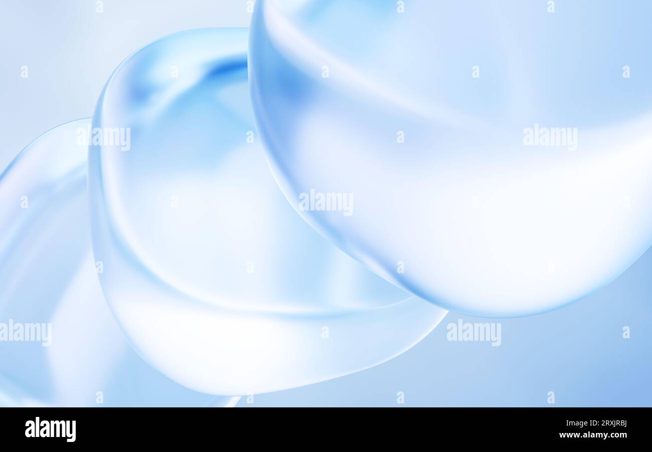 Abstract glass geometries background, 3d rendering. Digital drawing ...