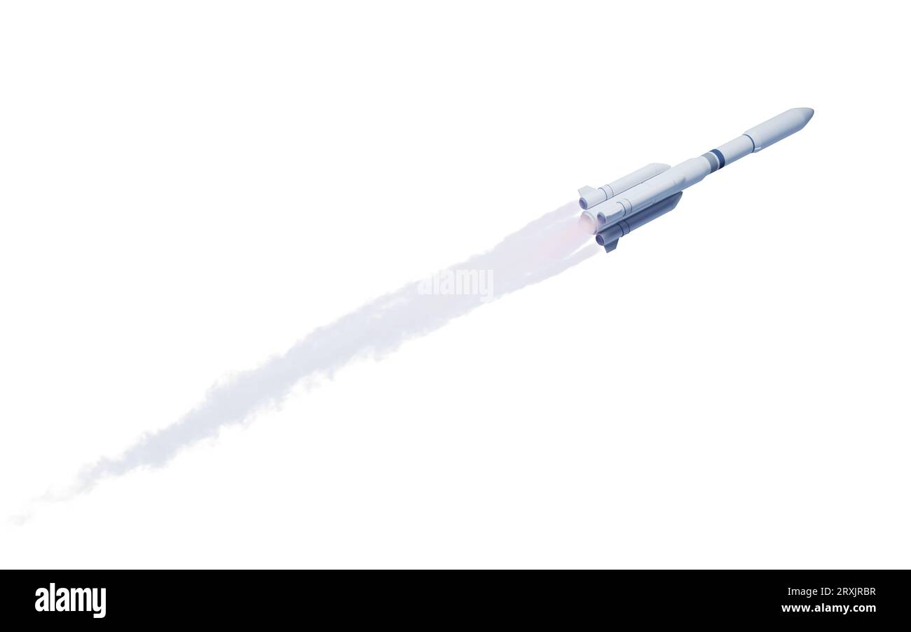 Smoke science space exploration space shuttle rocket Cut Out Stock ...