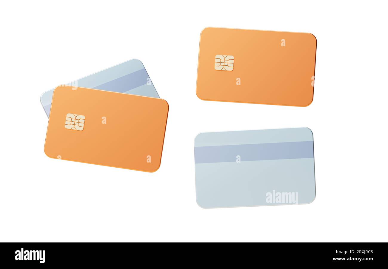 Bank card with 3d cartoon style, 3d rendering. Digital drawing Stock ...