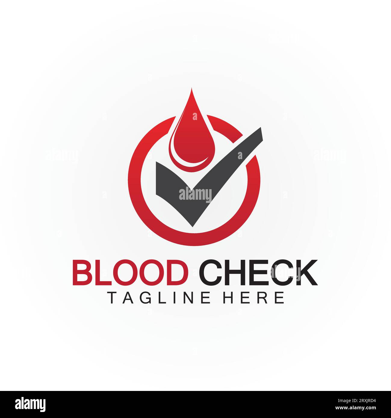 Blood drop check logo icon vector design template Stock Vector Image ...