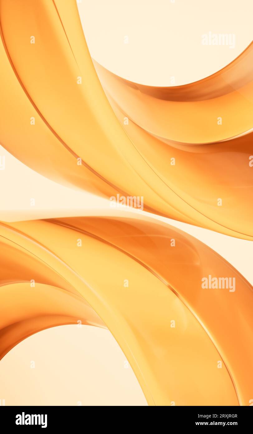 Abstract curve geometries background, 3d rendering. Digital drawing ...
