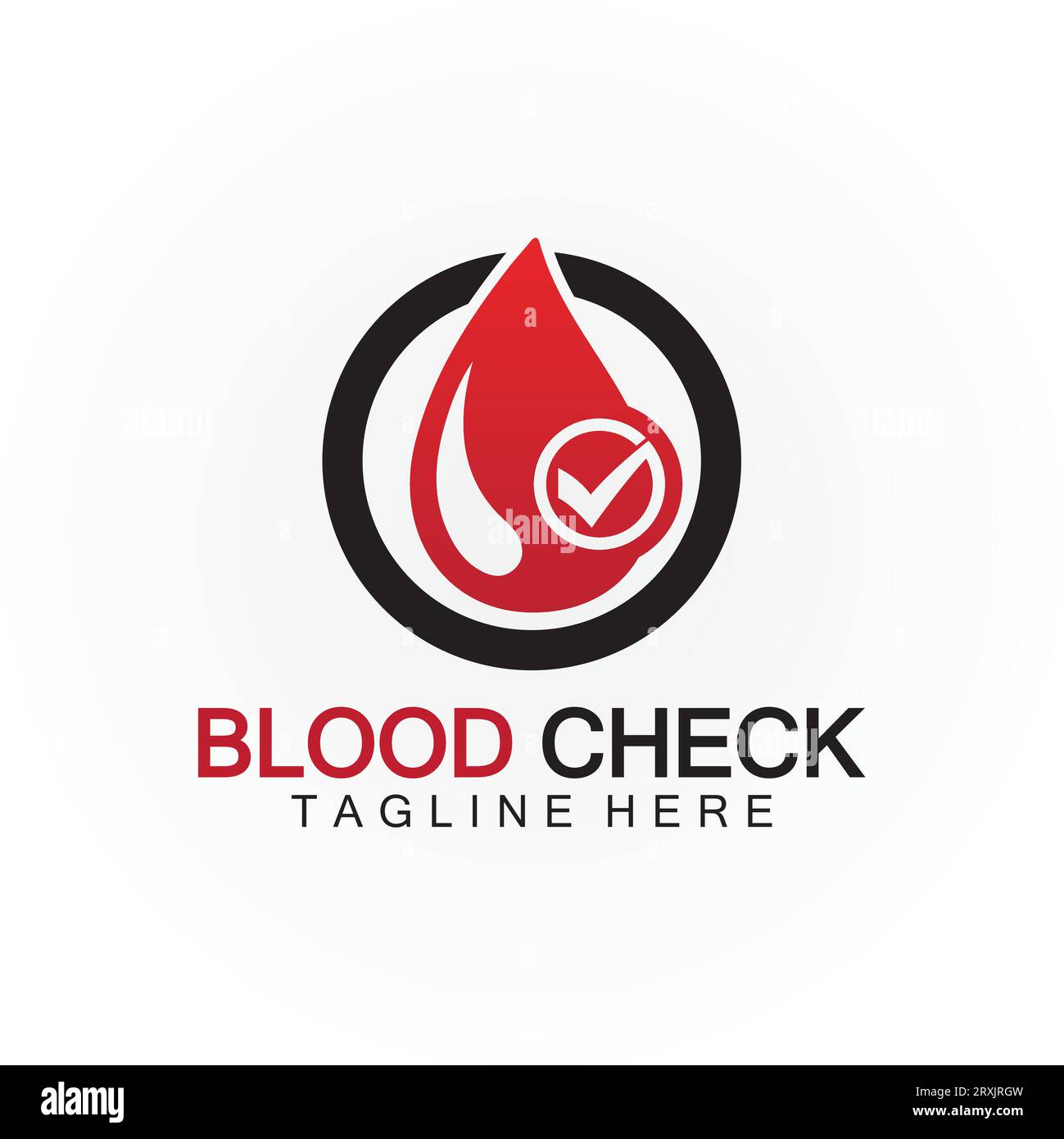 Blood drop check logo icon vector design template Stock Vector Image ...