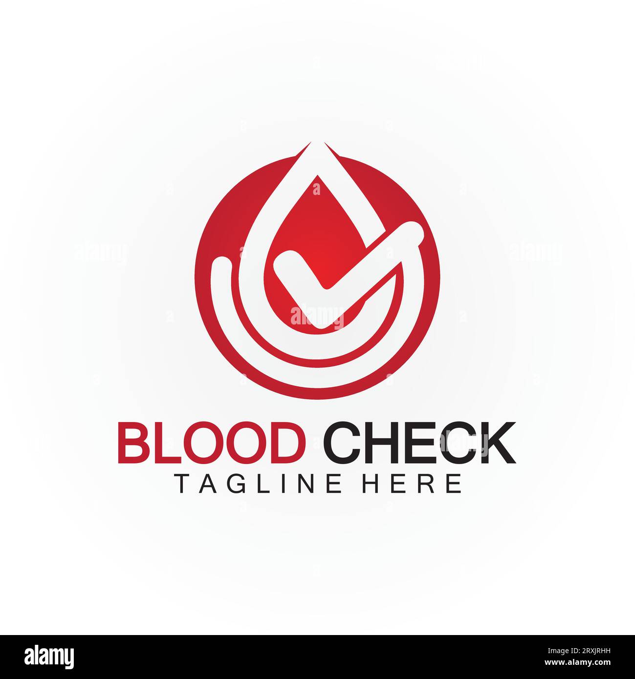 Blood drop check logo icon vector design template Stock Vector Image ...