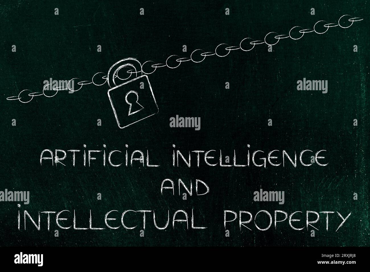 artificial intelligence and intellectual property conceptual image ...
