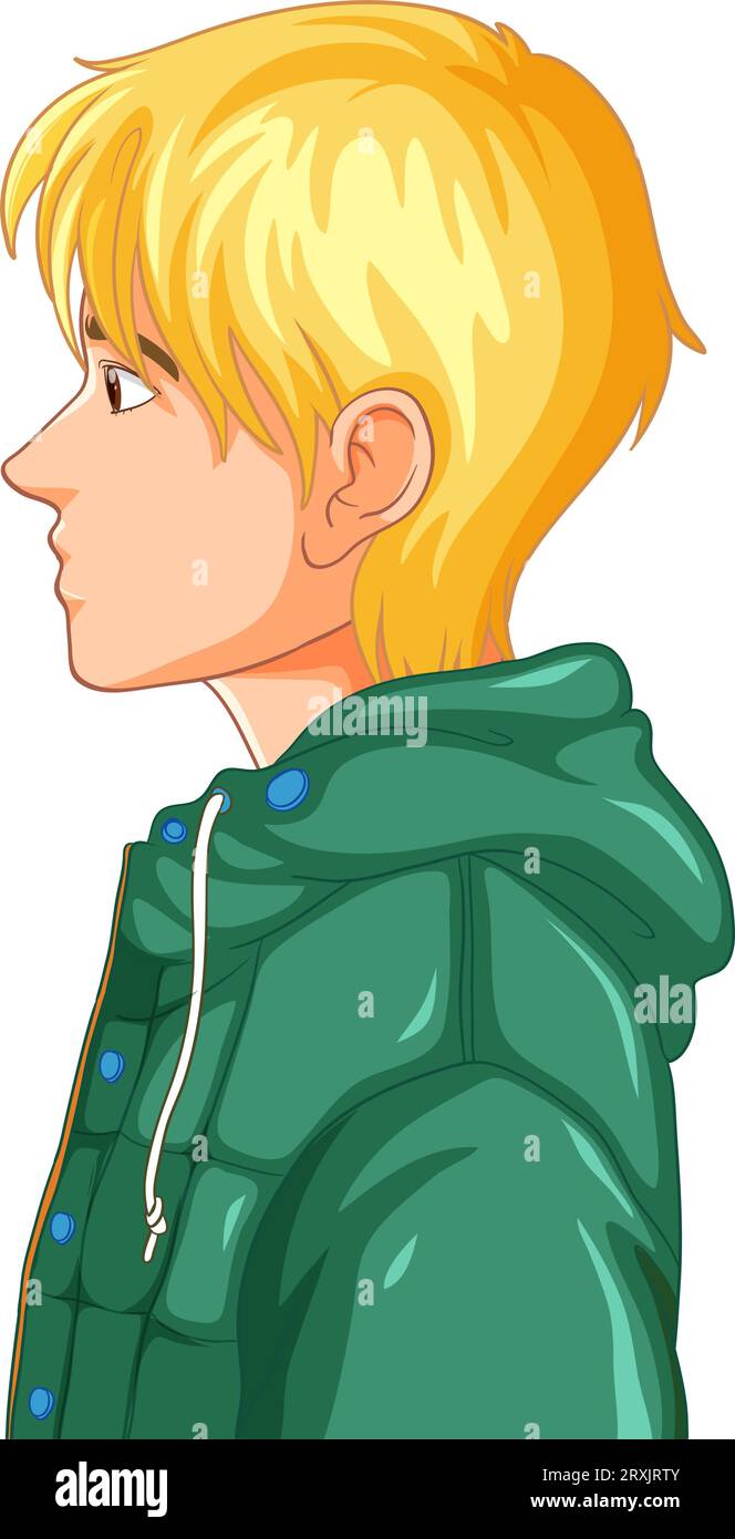 Side of man cartoon illustration Stock Vector Image & Art - Alamy