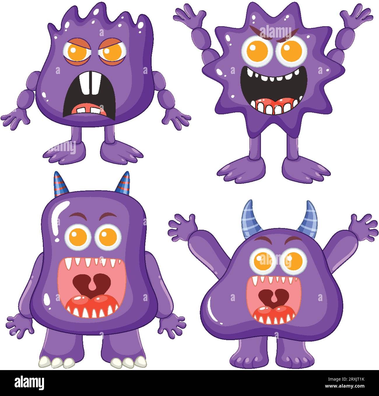 Purple aliens Stock Vector Images - Alamy
