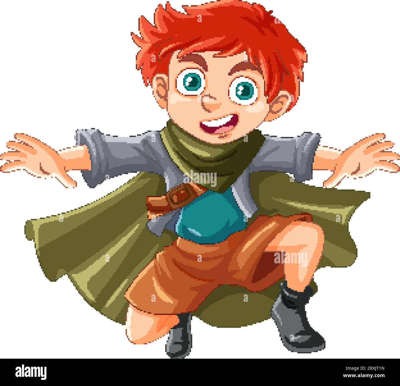 Game adventure fantasy cartoon character illustration Stock Vector ...