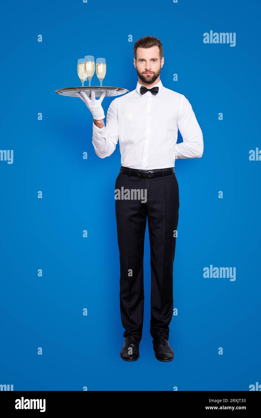 Full length portrait butler bow hi-res stock photography and images - Alamy