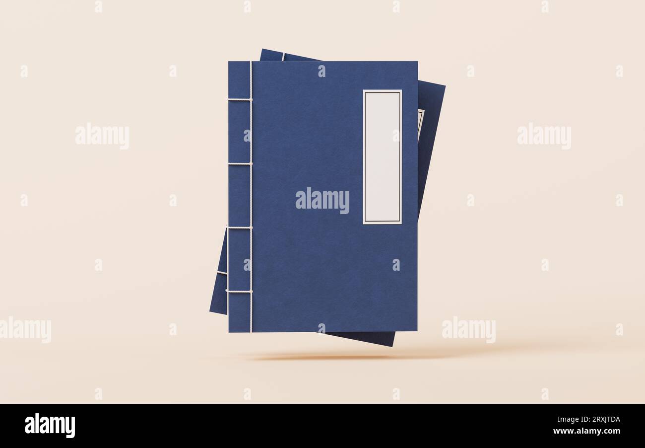 Ancient Chinese book, traditional culture, 3d rendering. Digital ...