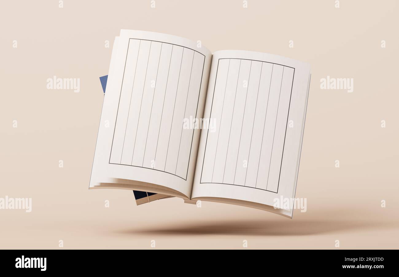 Ancient Chinese book, traditional culture, 3d rendering. Digital ...