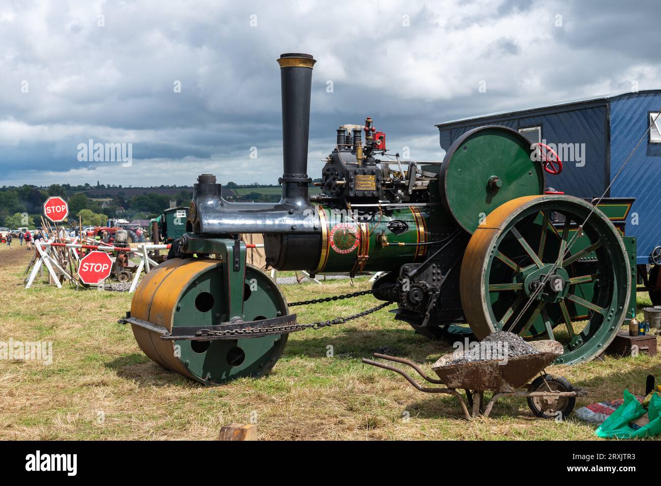 Low Ham.Somerset.United Kingdom.July 23rd 2023.A restored wallis and ...