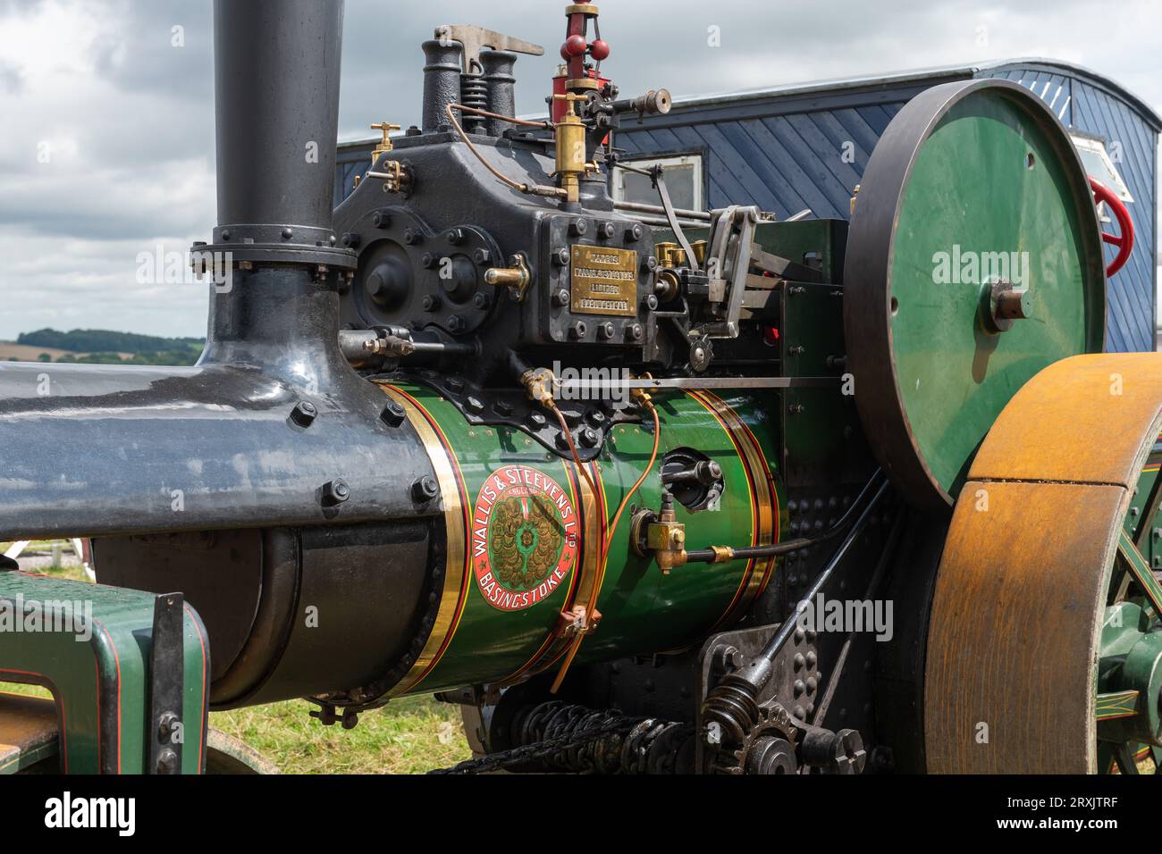 Low Ham.Somerset.United Kingdom.July 23rd 2023.A restored wallis and ...