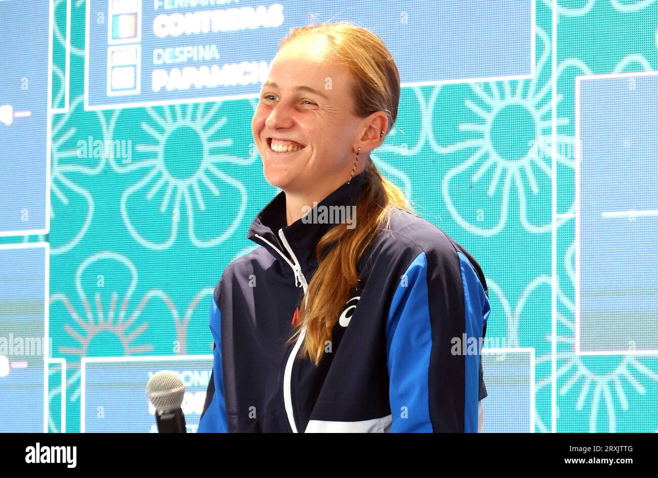 Tokyo, Japan. 26th Sep, 2023. Defending champion Liudmila samsonova ...