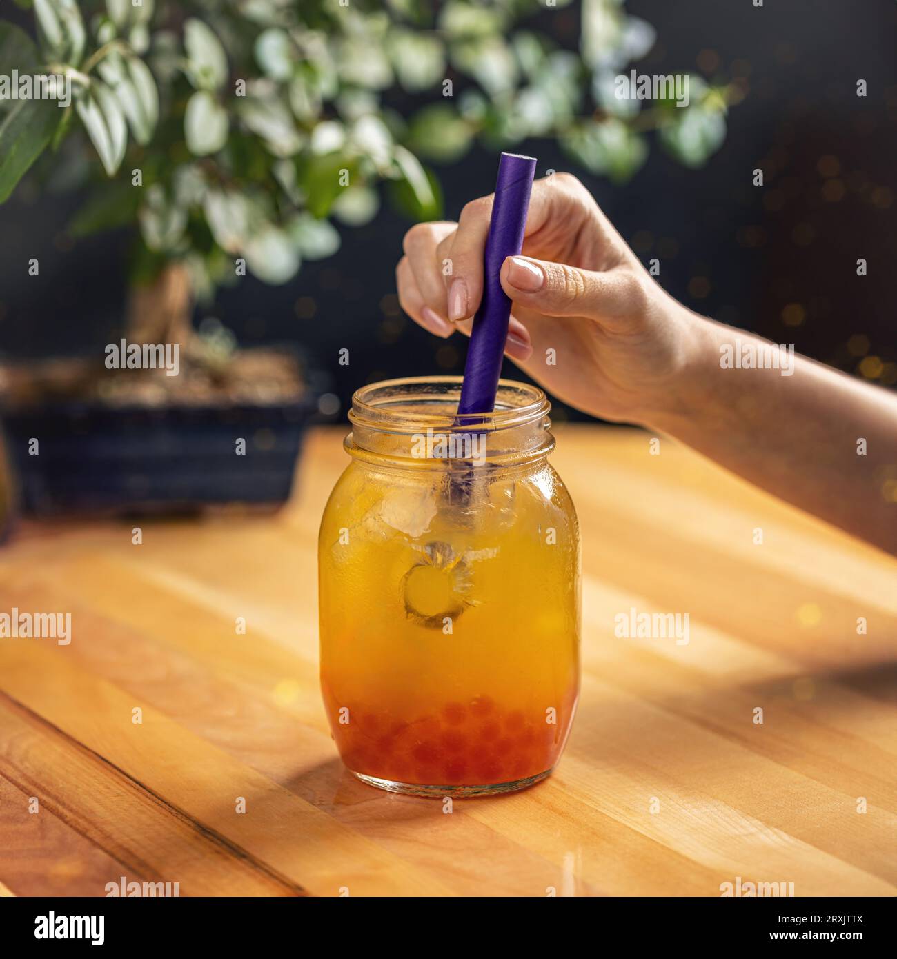 Full jar juice hi-res stock photography and images - Alamy