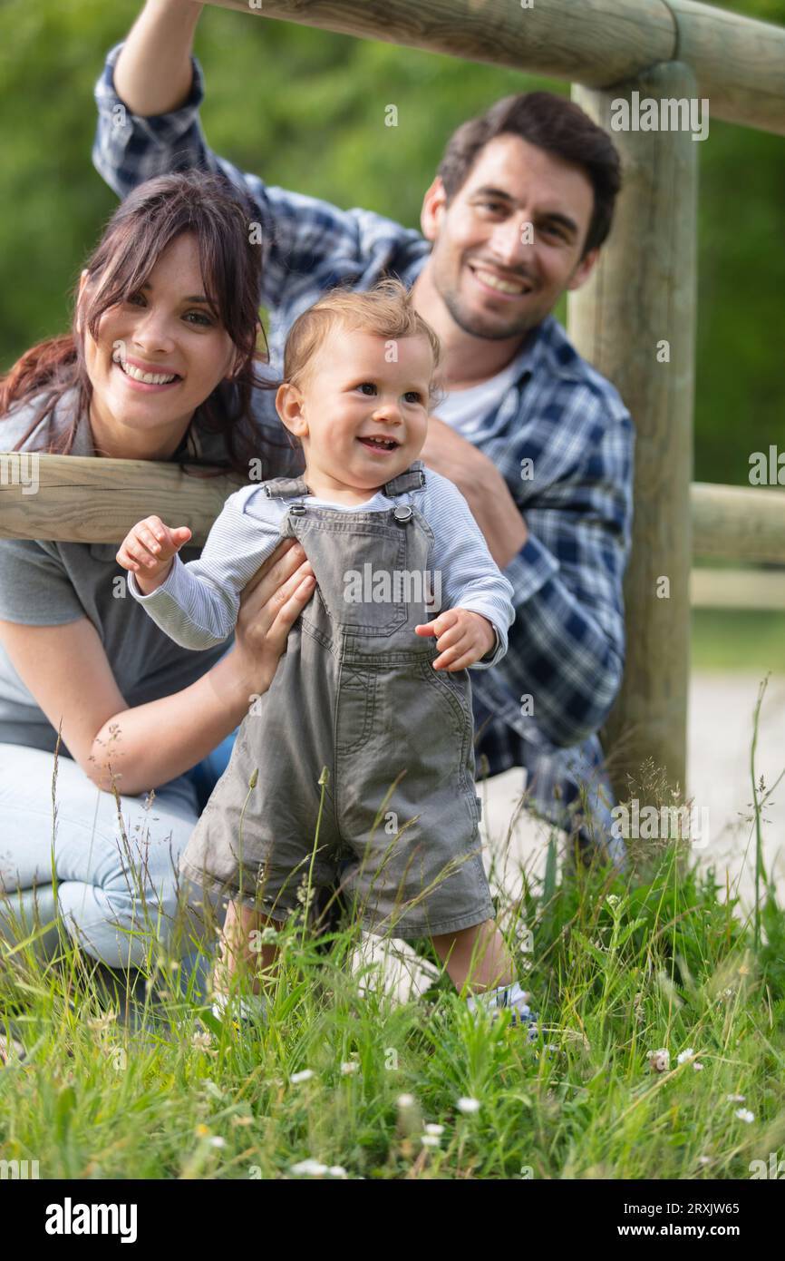 a happy family walking outdoor Stock Photo - Alamy
