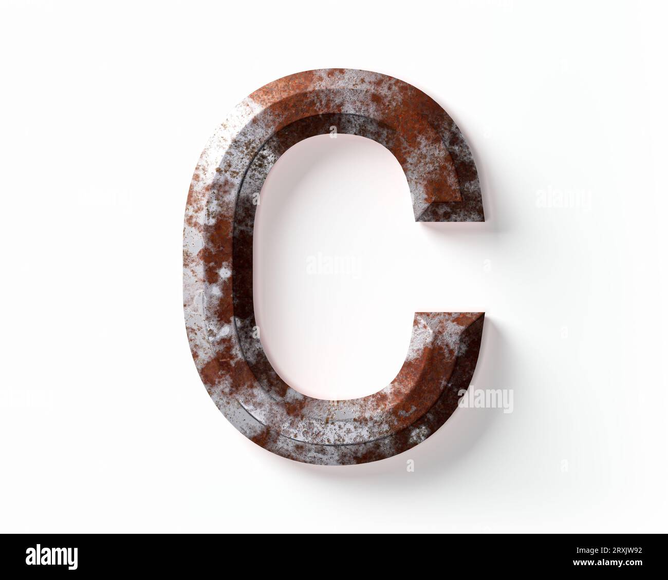 Letters made of rusty metal. 3d illustration of rust iron alphabet ... Letters made of rusty metal. 3d illustration of rust iron alphabet ...