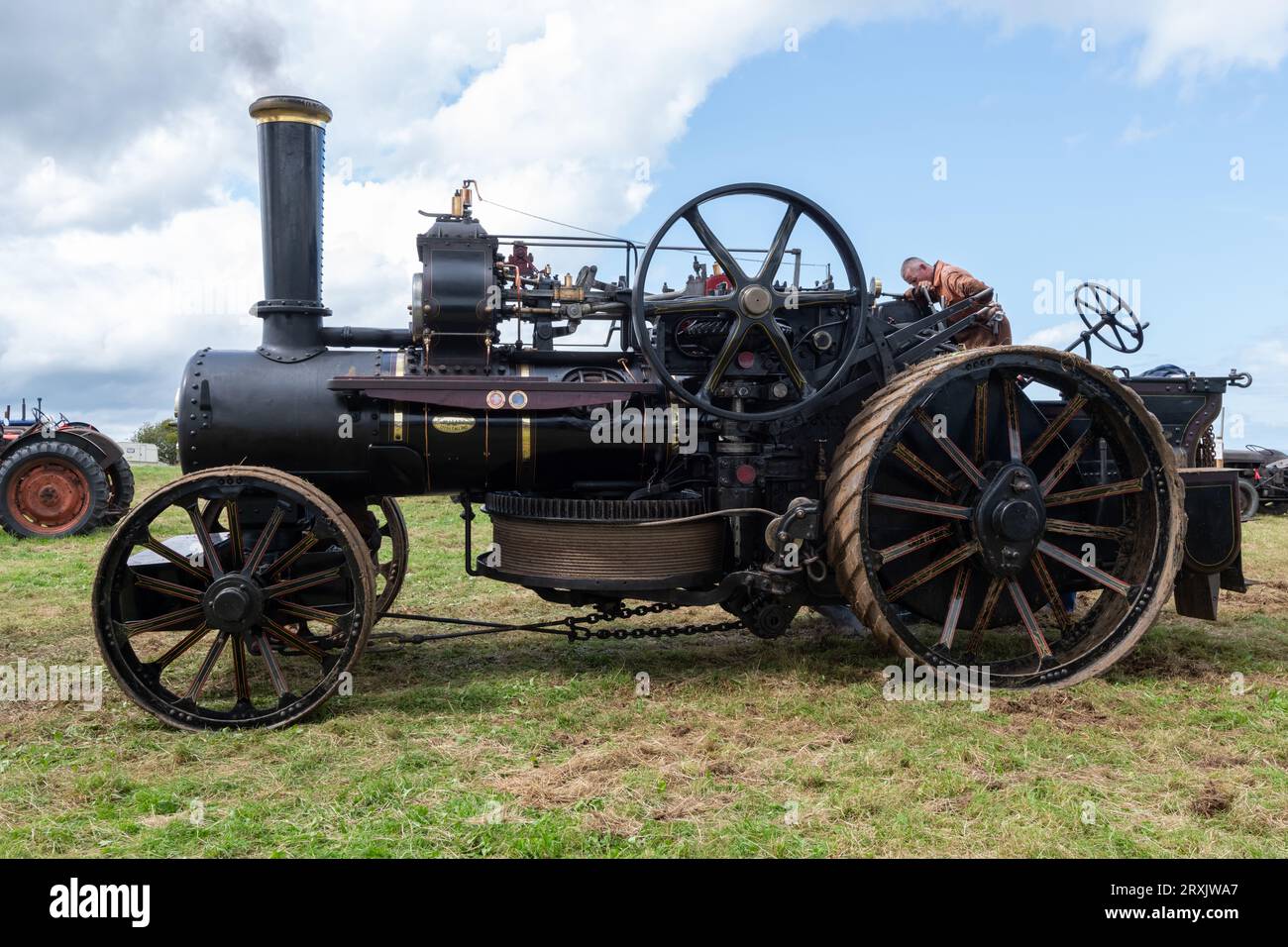 Low Ham.Somerset.United Kingdom.July 23rd 2023.A restored Fowler ...