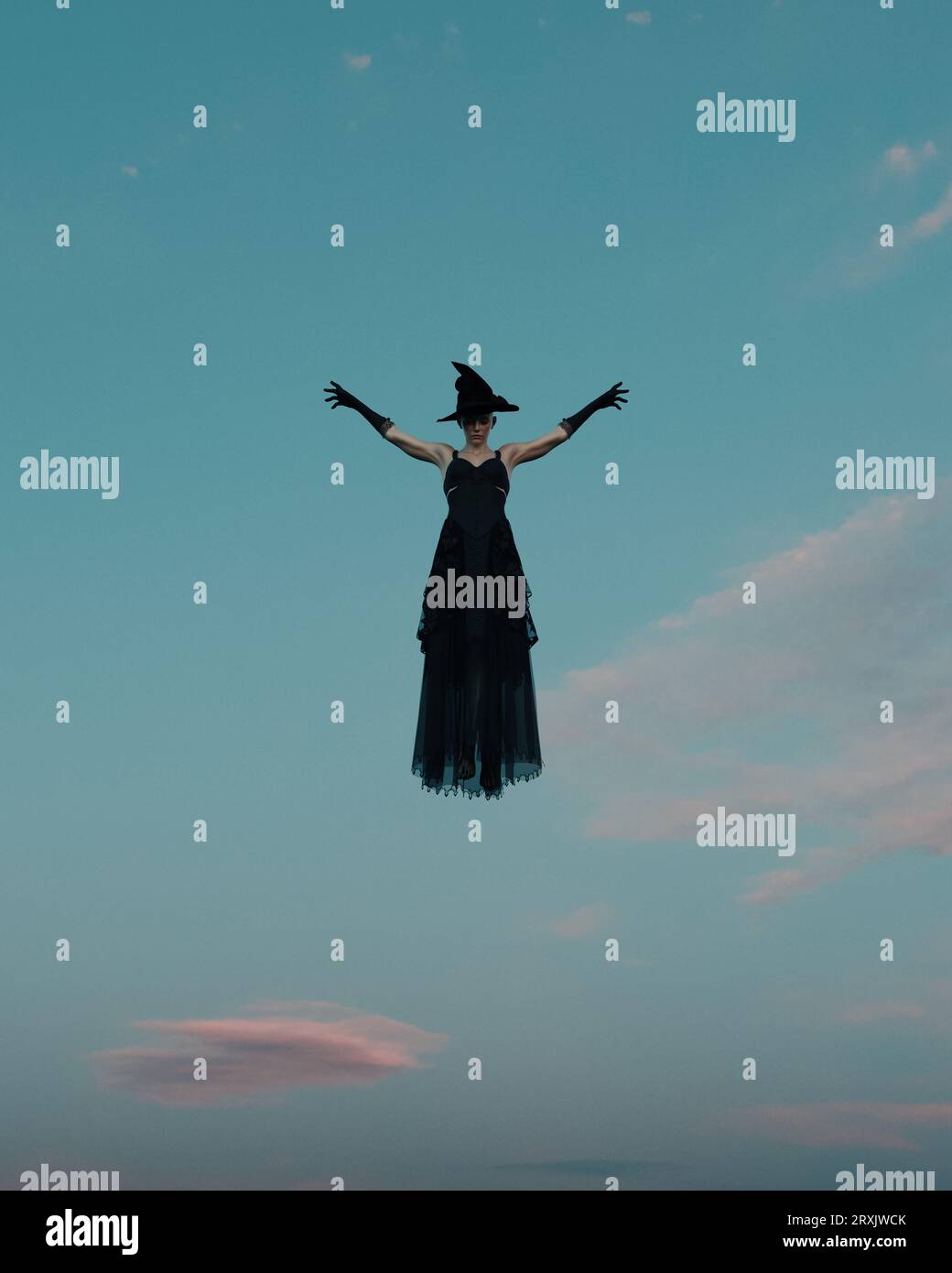 Black witch hat hi-res stock photography and images - Alamy