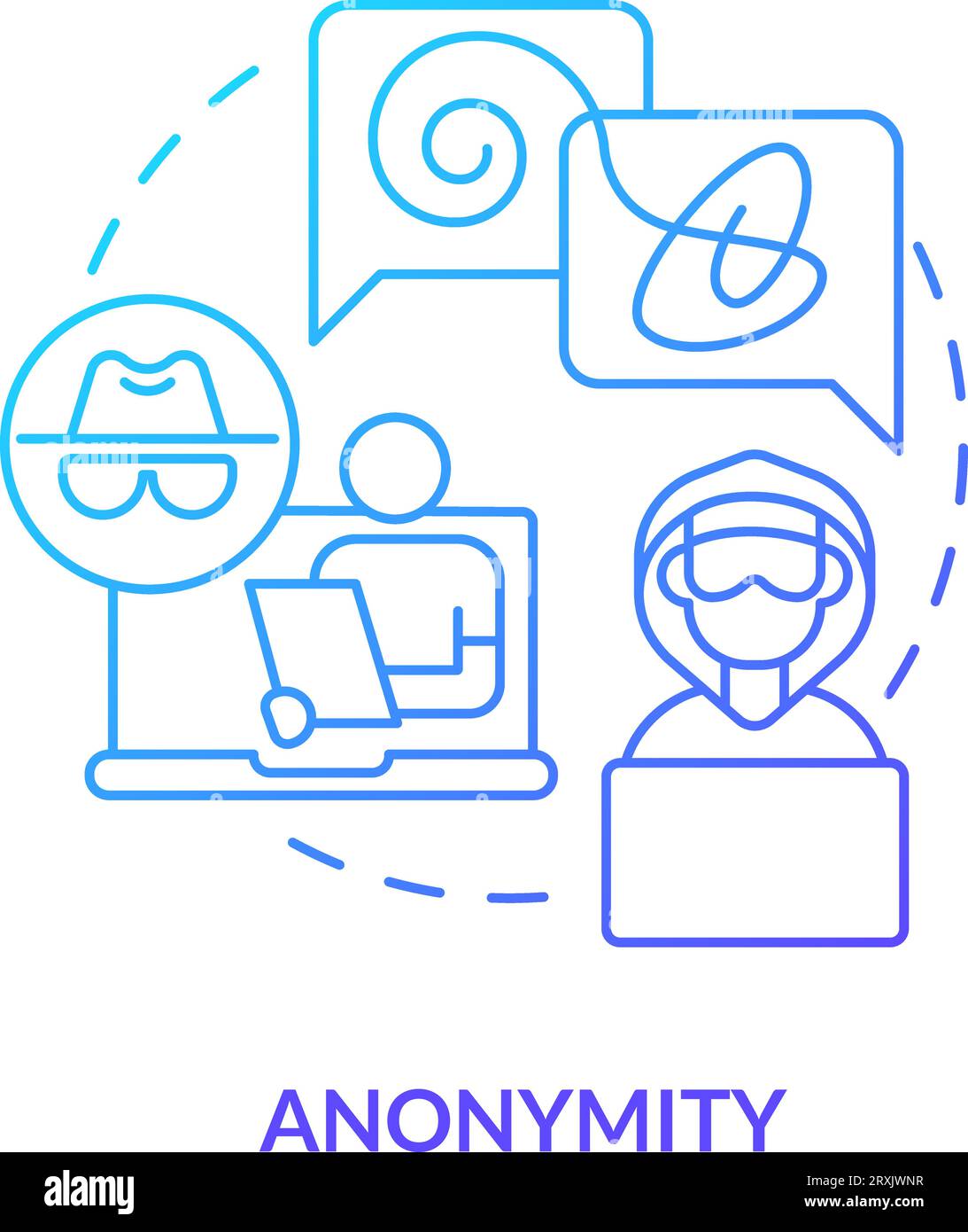 Anonymity online Stock Vector Images - Alamy