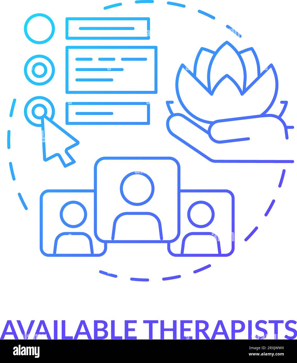 2D available therapists linear icon concept Stock Vector Image & Art ... 2D available therapists linear icon concept Stock Vector Image & Art ...