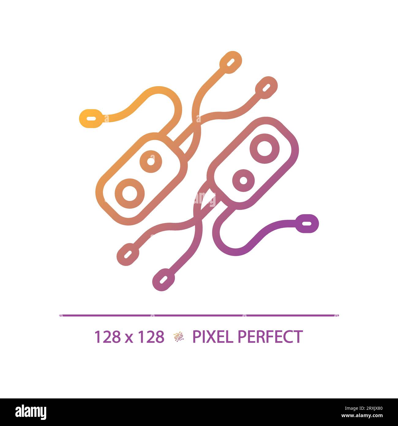 Helicobacter pylori bacterium illustration Stock Vector Images - Alamy