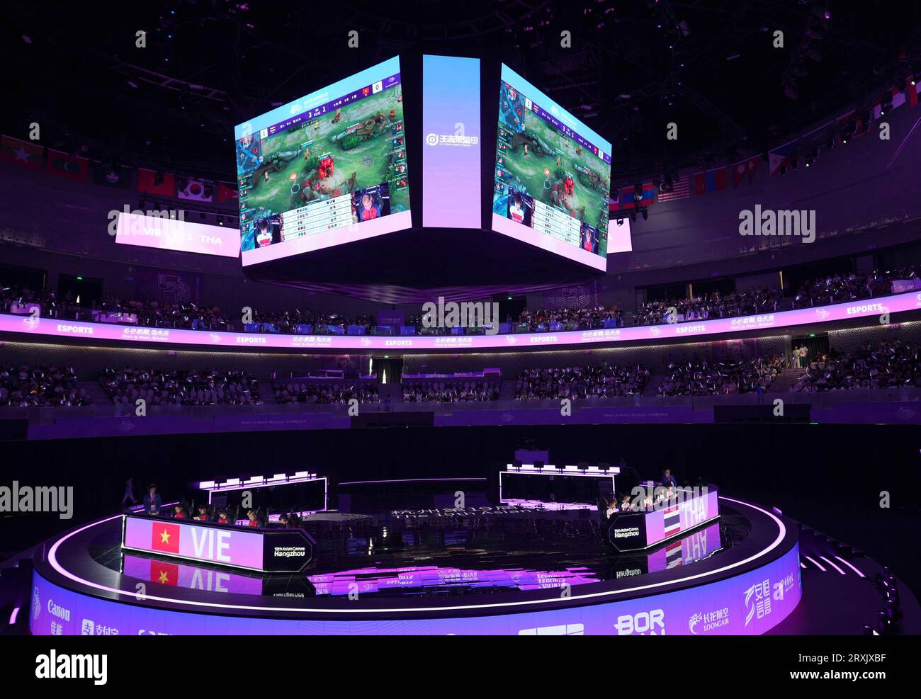 Hangzhou, China's Zhejiang Province. 26th Sep, 2023. Team Thailand (R ...