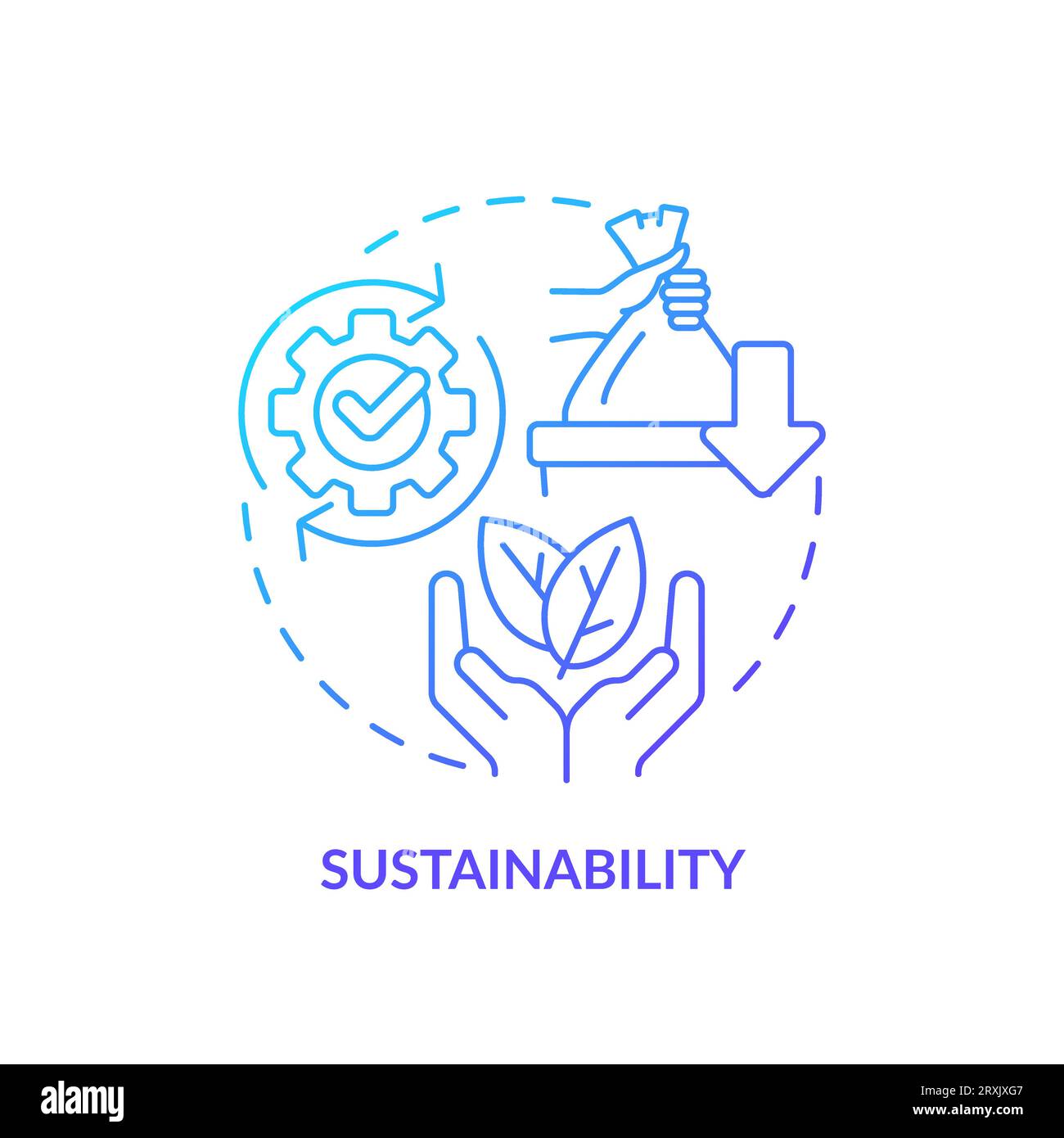 2D gradient thin linear icon sustainability concept Stock Vector Image ... 2D gradient thin linear icon sustainability concept Stock Vector Image ...