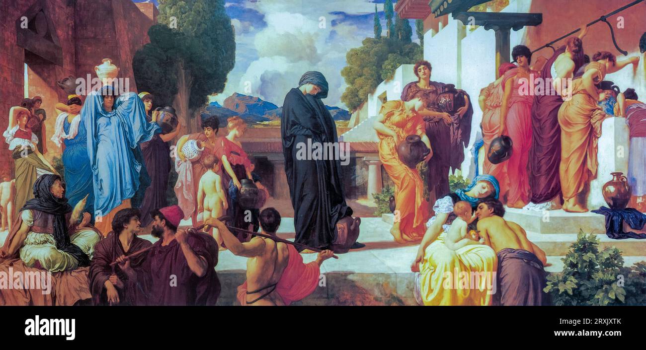 Frederic Leighton, Captive Andromache, painting in oil on canvas, 1886 ...