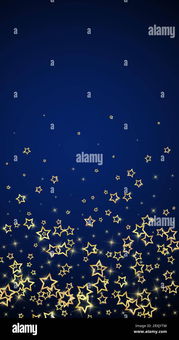 Twinkle stars scattered around randomly, flying, falling down, floating ...